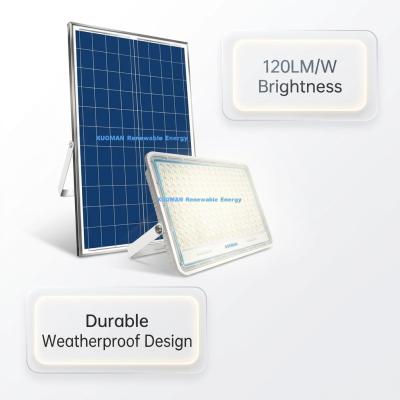 China High-Efficiency 120LM/W Bright Solar Floodlight with IP65 Waterproof and PRO MPPT Controller for sale