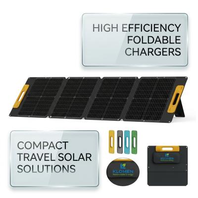 China 120W Poly Silicon Portable Solar Panel IP68 Waterproof Foldable Solar Panel for Outdoor Travel for sale