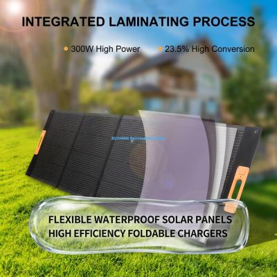 China 300W Foldable Solar Panel with Military-Grade IBC Cells - Portable Solar Charger for Heavy-Duty Equipment for sale