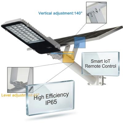 China IP65 Waterproof Solar LED Street Light 100-500W Customizable with 2700-6000K CCT for Garden and Road Lighting for sale