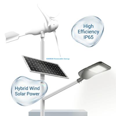 China Solar Wind Hybrid LED Street Light IP65 Waterproof with 12hrs*365days Working Time and 100W 150W 200W Power Options for sale