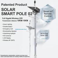 China Smart Solar Street Light Pole with LCD Display Remote Control and 50000hs Life Span for sale