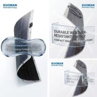 China 360 Degree Bendable Bifacial Flexible Solar Panel 200W IP68 Waterproof with Carbon Fiber for sale