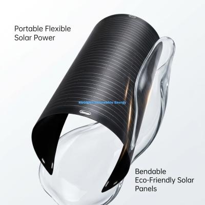 China 100 Watt 360 Degree Bendable Flexible Solar Panel IP68 Waterproof for Boat Yacht Roof Tent Car for sale