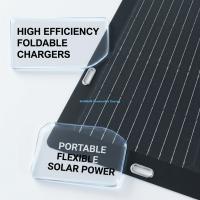 China 50W Monocrystalline Flexible Solar Panel with Easy Peel-and-Stick Adhesive Backing for Outdoor Adventures for sale