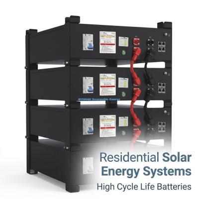 China KM New Energy 51.2V 100Ah LiFePO4 Home Power Storage Battery UL9540A UL1973 Certified for Solar Systems for sale