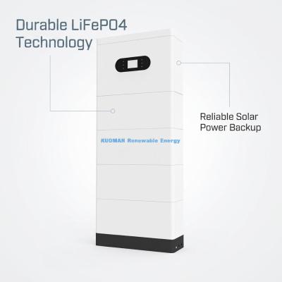 China KM New Power 51.2V 400Ah LiFePO4 Home Battery Storage System with 10.24KWh~30.72KWh Capacity and 6000 Cycles Life for sale