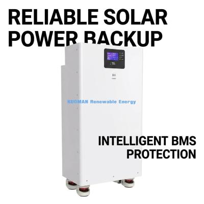 China KM 48V 300Ah LiFePO4 Home Battery Storage Wall Mount with 8000 Cycles and Real-time Monitoring for sale
