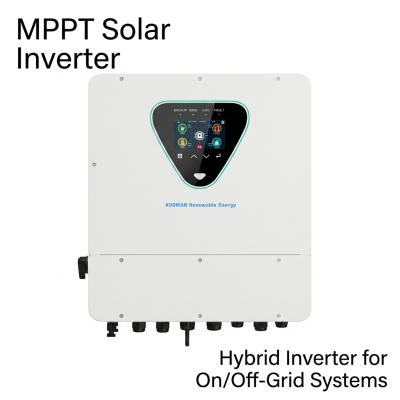 China 6KW Solar Hybrid Inverter with Dual MPPT and IP65 Rating for Home and Commercial Use for sale
