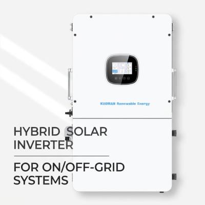 China Three-Phase Hybrid Grid-Tied Inverter with 97.5% Efficiency, IP65 Protection, and Triple MPPT Trackers for sale
