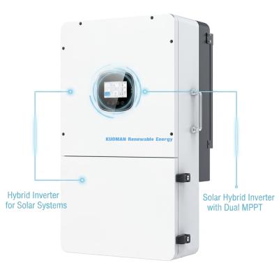 China BSR Series 36kW High PV Input Three-Phase Hybrid Solar Inverter with Lithium Battery & IP65 Protection for sale