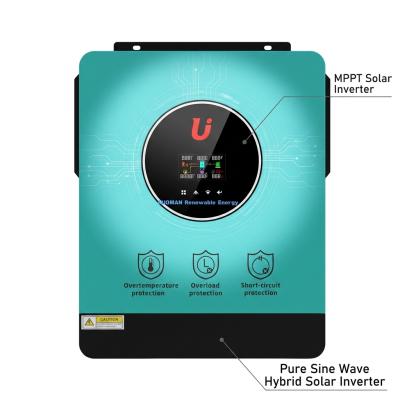 China 4200W/6200W Hybrid Inverter with Blackout Protection and Pure Sine Wave Output for Solar Systems for sale