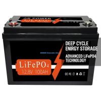 China 12V 100Ah 1280Wh Lithium Battery Deep Cycle with 8000 Cycle Life for Energy Storage and Golf Cart Power for sale