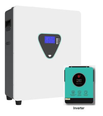 China Wall-Mounted 25.6V 105Ah Energy Storage Solution 51.2V 205Ah for Business Backup Power for sale