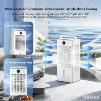 China 45W Energy Saving Air Conditioner Fan, Wide Angle Swing Quiet Cool Humidifier Fan for sale