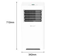 China Compact Movable Portable AC 6000BTU EER 6.51 Low Noise Digital Touch Control for Dorms & Small Office Spaces for sale
