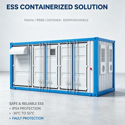 China Industrial Container Energy Storage Cabinet IP54 Protection Intelligent Air Cooling Battery Management System for sale