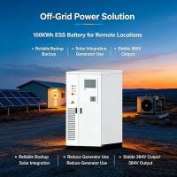 China Intelligent EMS 100KWh Commercial ESS Battery Cabinet Remote Monitoring Solar Energy Storage System for sale