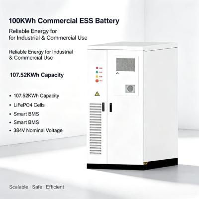 China Robust 100KWh LiFePO4 ESS Energy Storage System Harsh Environment Adaptable For Industrial Warehouse Usage for sale