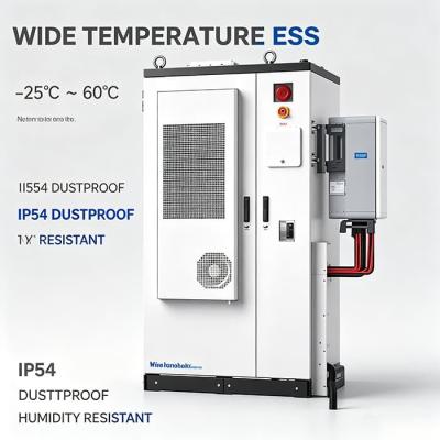 China Global Certified All-in-One Commercial Solar ESS 107.52kWh 50kW Hybrid Inverter Factory Hotel Storage Unit for sale