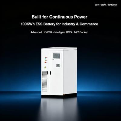 China 100KWh Capacity Commercial ESS Battery with LiFePO4 Technology for Industrial Energy Storage for sale