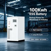 China Industrial 100KWh LiFePO4 Energy Storage Cabinet | Off Grid Solar ESS Battery For Warehouse Power Supply for sale