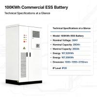 China Safe LiFePO4 100KWh ESS Cabinet 107.52kWh Nominal Energy For Solar PV Energy Storage Projects for sale