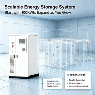 China 100KWh Scalable Commercial Energy Storage System All-in-one ESS With Intelligent BMS & EMS Management for sale