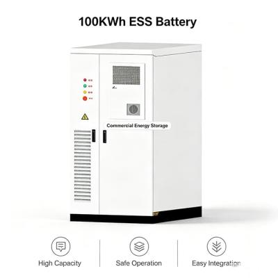 China Intelligent EMS 100KWh Commercial ESS Battery Cabinet Remote Monitoring Solar Energy Storage System for sale