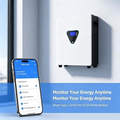China Wall Remote Villa Off-Grid Solar Battery 25.6V Series Mobile Floor Standing LiFePO4 No Grid Independent Power System for sale