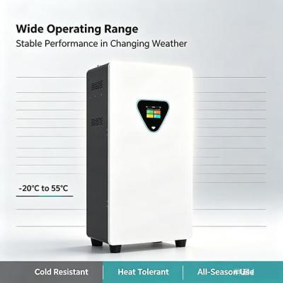China Intelligent Triangle Touch LCD Portable Energy Storage Battery Real-Time SOC Current Monitoring Home Solar Battery for sale