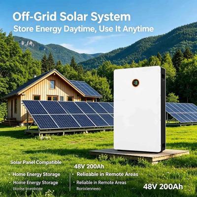 China Powerwall 48V 200Ah LiFePO4 Wall Battery Residential Solar Storage Solution for sale