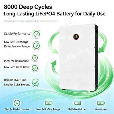 China Multi-Source Charging LiFePO4 Powerwall 51.2 V 200Ah Solar Panel Generator Grid Charging Battery for sale