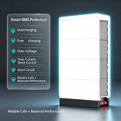 China Hybrid Solar System Stackable 48V Lithium Battery Charge Via Solar Panels Or Diesel Generators for sale