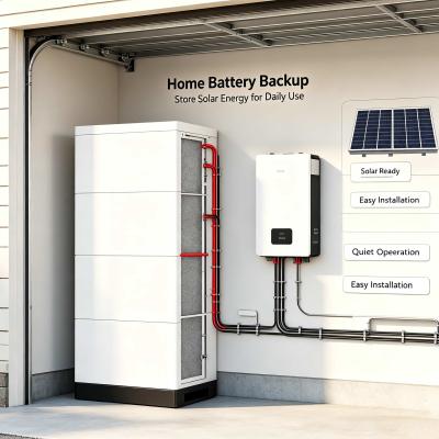 China 51.2V Stackable Solar Storage Battery Max 100A Charge/Discharge 200A 3S Peak Current for sale