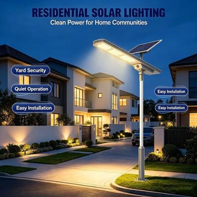 China All In One Solar LED Street Light 30W Monocrystalline Solar Panel IP65 Solar Lamp for Rural Roads for sale