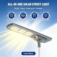 China 30W LiFePO4 Battery Solar Street Light All In One Design Waterproof Outdoor Solar LED Road Lamp for sale