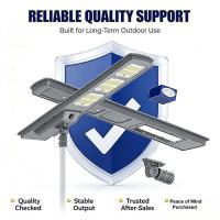 China 50W 220lm/W High Efficiency Solar Street Light IP65 Waterproof Integrated Solar Lamp for sale