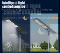 China 50W 220lm/W High Efficiency Solar Street Light IP65 Waterproof Integrated Solar Lamp for sale