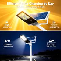 China Dimmable Solar LED Street Light CCT 3000K Warm White to 6000K Cool White for sale