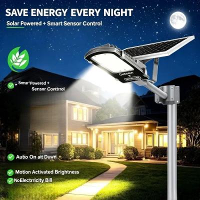 China 300-500 LED Solar Street Light IP65 Waterproof Motion Sensor Outdoor Yard Road Lamp for sale