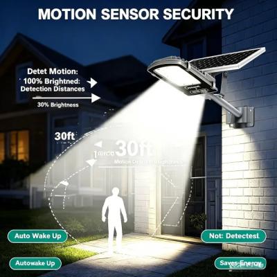 China IP65 Waterproof Solar Street Light PIR Motion Sensor Auto On Off Outdoor Garden Light for sale