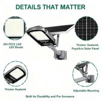 China 300pcs 2835 SMD LED Solar Street Light High Lumen Low Power Consumption Yard Lamp for sale