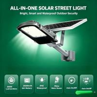 China 6000K Daylight Solar Street Light High Brightness Residential Driveway LED Light for sale