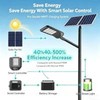 China Large Capacity Battery Solar Street Light Long Service Life Road Lamp for sale