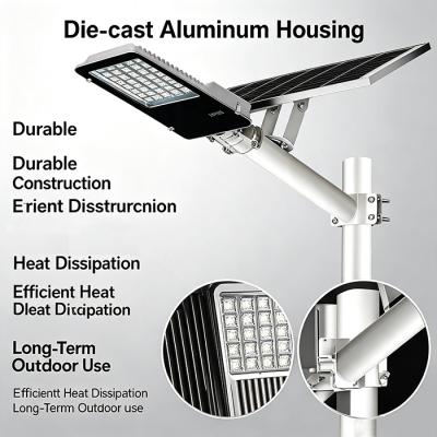 China 200W Split Solar Street Light IP65 Waterproof Dusk to Dawn Remote Control Road Lamp for sale