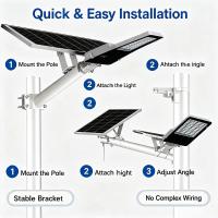 China 200W High Power Solar Street Light Wide Illumination Driveway Solar Light for sale