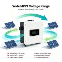 China WiFi RS485 Communicate On Grid Solar Inverter LCD Display Residential Solar Inverter for sale