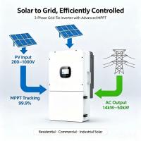 China 16kW Three Phase Hybrid Solar Inverter Off-Grid & On-Grid Dual Mode Solar Inverter for sale