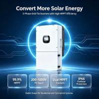 China 3 MPPT Three Phase Solar Inverter Max PV Voltage 600V Off Grid Solar Power Inverter for sale